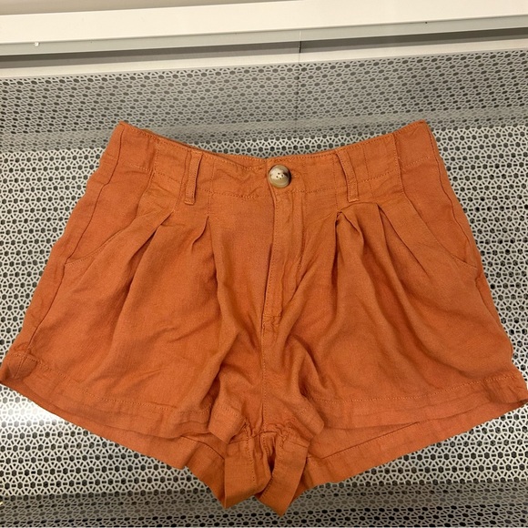 Shorts | Ban Jara Shorts Linen Shorts Orange Small | Poshmark
